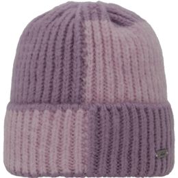 Strickm&uuml;tze Chillouts "Hat", Damen, lila, Strick, Materialmix, mehrfarbig, M&uuml;tzen Strickm&uuml;tze, Grober Rippenstrick, zweifarbig