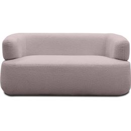 2-Sitzer DOMO collection "800012 Designsofa, komfortabel und elegant, organische Formensprache", rosa (altrosa), B:160cm H:71cm T:86cm, 100% Polyester, Sofas, 2-Sitzer, Formsch&ouml;ner 2-Sitzer