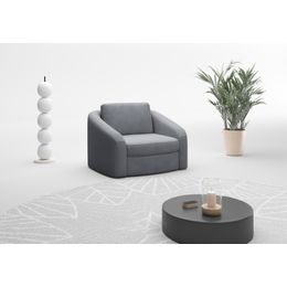 Sit & More Sessel SIT & MORE "Jazz", grau (stone), B:116cm H:88cm T:104cm, 100% Polyester, Sessel, Sessel