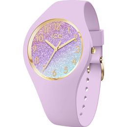 Ice Watch Quarzuhr ICE-WATCH "ICE glitter - S31 - 3H", lila (flieder), Armbanduhren, Damen, Quarzuhr, Armbanduhr, Damenuhr, Silikonarmband, bis 10 bar wasserdicht