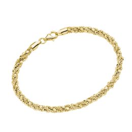 Armband Smart Jewel "Armband Fantasiekette, gedreht, Silber 925", gold, Armb&auml;nder, Damen, Silber 925 (Sterlingsilber), Armband