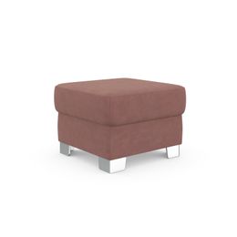 Hocker DOMO collection "Anzio", lila (malve), B:59cm H:43cm T:59cm, Hocker, Hocker, wahlweise mit Federkern