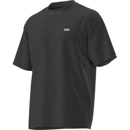 T-Shirt Vans "LEFTCHESTIILOOSESS", Herren, Gr. S, schwarz, Single Jersey, Obermaterial: 100% Baumwolle, Rundhals, Shirts T-Shirt, lockere Passform, sportlicher Stil, Rundhalsausschnitt