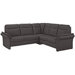 Ecksofa Home Affaire "Tahoma L-Form", braun (mokka), B:251cm H:103cm T:231cm, Sofas, Ecksofa, mit Armlehnfunktion, wahlweise Bettfunktion, Schublade, Relaxfunktion