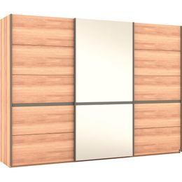 Schwebet&uuml;renschrank Musterring "Sorrent, Kleiderschrank, Schrank, Schiebet&uuml;ren", braun, B:300cm H:217cm, Schr&auml;nke, Schwebet&uuml;renschrank, T&uuml;ren in Eiche massiv mit Kassetten-Optik, verschiedene Ma&szlig;e verf&uuml;gbar