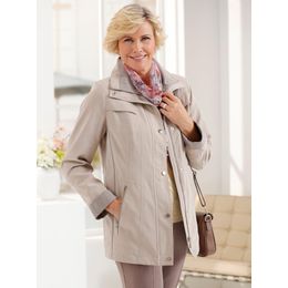 Anorak CLASSIC, Damen, Gr. 50, beige (sesam), 89% Polyester, 11% Polyamid, unifarben, Jacken Anorak