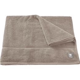 Badetuch Musterring "Solid", grau, B:100cm L:150cm, Frottee, Baumwolle, Handt&uuml;cher, Badetuch, hautschmeichelnde Airtouch Qualit&auml;t