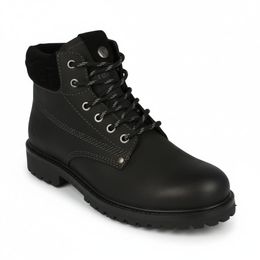 Winterstiefel Wrangler "ARCH FUR MEN HIGH", Herren, Gr. 44, triple schwarz, Leder, Schuhe Winterstiefel, gef&uuml;ttert