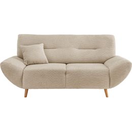 3-Sitzer Home Affaire "Drago", beige, B:205cm H:81cm T:90cm, 100% Polyester, Sofas, 3-Sitzer