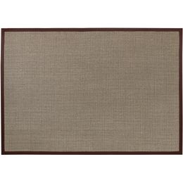 Sisalteppich Dekowe "Brasil", braun, B:80cm H:6mm L:250cm, Sisal, Teppiche, Sisalteppich, Flachgewebe, Obermaterial: 100% Sisal, mit Bord&uuml;re, Wohnzimmer