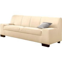 3-Sitzer DOMO collection "Norma Top, elegant und modern, flache Armlehnen, komfortabel", beige (creme), B:212cm H:77cm T:90cm, Sofas, 3-Sitzer