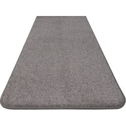 Teppich "Teppich MUMBAI", grau (silbergrau), B:140cm H:13mm L:200cm, Polypropylen (PP), PRIMAFLOR-IDEEN IN TEXTIL, Teppiche, Teppich, weicher Kurzflor, Uni Farben, ideal im Wohnzimmer & Schlafzimmer