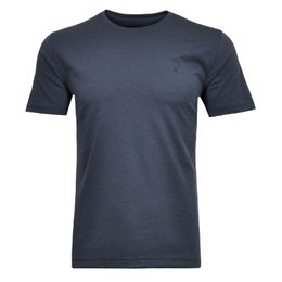 T-Shirt Ragman, Herren, Gr. S, blau (azur), Jersey, 70% Baumwolle 30% Polyester, slim fit, Rundhals, Shirts T-Shirt