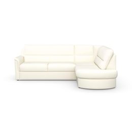 Sit & More Ecksofa SIT & MORE "Panini L-Form", beige (creme), B:243cm H:87cm T:155cm, Sofas, Ecksofa, wahlweise mit Vorziehsitz und Bettkasten