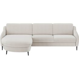 Sit & More Ecksofa SIT & MORE "Soul L-Form", wei&szlig;, B:296cm H:90cm T:189cm, 100% Polyester, Sofas, Ecksofa, wahlweise mit Bettfunktion