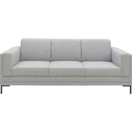 3-Sitzer "LOOKS VII", silber, B:210cm H:82cm T:90cm, 100% Polyester, LOOKS by Wolfgang Joop, Sofas, 3-Sitzer, klare Linien, edles Design