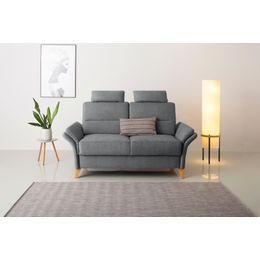 2-Sitzer Home Affaire "Westerland", grau, B:166cm H:90cm T:89cm, 100% Polyester, Sofas, 2-Sitzer, Federkern-Polsterung. wahlweise mit Armlehnfunktion