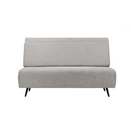 Schlafsofa Home Affaire "Linnea", grau (hellgrau), B:140cm H:87cm T:94cm, 100% Polyester, Sofas, Schlafsofa, Daybed mit aufklappbarer Liegefl&auml;che, in Webstoff, Veloursstoff, Cord