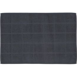 Hotelmatte Ross "Unifond", grau (anthrazit), H:10mm, Baumwolle, Badematten, Hotelmatte, besonders weich, Badezimmerteppich, uni