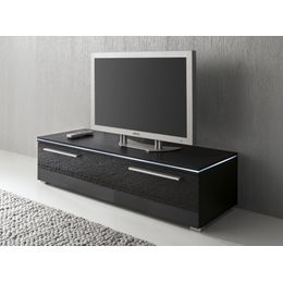 Lowboard H&Ouml;LTKEMEYER "Line TV-Board, TV-Schrank", schwarz, Sideboards, Lowboard, Breite 120 cm