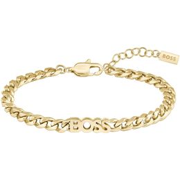 Armband BOSS "KASSY FOR HER", gold (gelbgoldfarben), Armb&auml;nder, Damen, 18cm, Edelstahl, Armband
