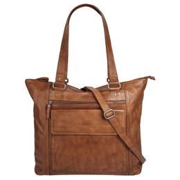 SPIKES & SPARROW Shopper SPIKES & SPARROW, Damen, Gr. B/H/T: 39cm x 14cm onesize, braun (cognac), Leder, Taschen Shopper, echt Leder