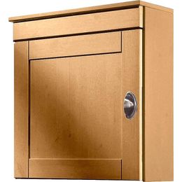 H&auml;ngeschrank Home Affaire "Oslo", beige (natur gebeizt, gewachst), B:50cm H:55cm T:29cm, Massivholz, Schr&auml;nke, H&auml;ngeschrank, 50 cm breit, aus massiver Kiefer, 1 T&uuml;r, Metallgriff, Landhaus-Optik
