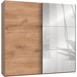 Schwebet&uuml;renschrank wimex "Level by fresh to go", braun (plankeneichefarben), B:250cm H:236cm T:65cm, Schr&auml;nke, Schwebet&uuml;renschrank