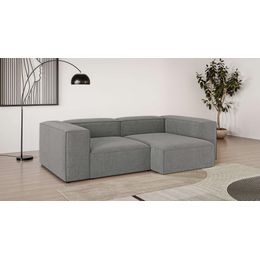 Ecksofa OTTO HOME "XL HAILY L-Form, Modularsofa extra tief, Sitztiefe 100/130 cm", grau (dunkelgrau), B:260cm H:72cm T:160cm, 100% Polyester, Sofas, Ecksofa, als Modul oder separat verwendbar, f&uuml;r individuelle Zusammenstellung
