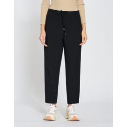 Jogger Pants Gang "94AVA JOGG", Damen, Gr. 30, N-Gr, schwarz, Web, Obermaterial: 90% Polyester, 10% Elasthan, l&auml;ssig geschnitten kn&ouml;chelfrei, Hosen Jogger Pants, mit komfortablem Elastikbund