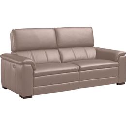 2,5-Sitzer Egoitaliano "Capucine", beige (safari), B:200cm H:99cm T:97cm, Sofas, 2 5-Sitzer, wahlweise mit elektrisch oder manuell verstellbarer Relaxfunktion