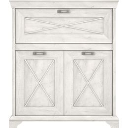 Kommode FORTE "Kashmir", wei&szlig; (pinia wei&szlig;), B:123cm H:143,3cm T:48,2cm, Dekorfolie, Sideboards, Kommode, Breite 123 cm