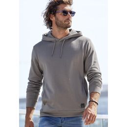 Hoodie John Devin, Herren, Gr. XL (56/58), grau, angeraute Sweatware, Obermaterial: 60% Baumwolle, 40% Polyester, unifarben, regular fit normal, Rundhals, angesetztes B&uuml;ndchen, Sweatshirts Hoodie, Langarm, Sweatshirt mit Rundhals und Kapuze, Baumwollmischung