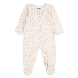 Strampler HUGGIES BABYWEAR "HUGG FOOTED COVERALL", Jungen, Gr. 3 (68), N-Gr, rosa (huggies crystal pink), Sweatware, Obermaterial: 100% Baumwolle, gemustert, lang, Rundhals, angesetztes B&uuml;ndchen, Overalls Strampler, Verdeckter Rei&szlig;verschluss mit Kinnschutz und floralem Muster
