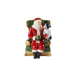 Villeroy & Boch Weihnachtsfigur VILLEROY & BOCH "Dekofigur Santa auf Sessel Christmas Toys bunt", bunt, Dekofiguren, Weihnachtsfigur