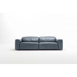 2,5-Sitzer Egoitaliano "Beverly, Designsofa mit erstklassigem Sitzkomfort und tollen Details", grau (smoke), B:242cm H:95cm T:109cm, Leder &raquo;BULL&laquo; (echtes Rindsleder). Geschliffenes, pigmentiertes und behandeltes Rindsleder mit einer Dicke von 1, 3-1, 5 mm. Dieses Leder zeigt eine ziemlich weiche Hand mit einem halb undurchsichtigen Aussehen. Es handelt sich um ein gesch&uuml;tztes Leder. Eine leichte D