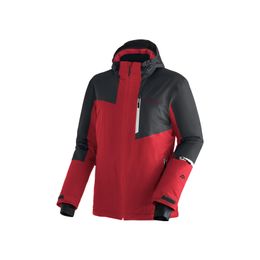 Skijacke Maier Sports "MONZABON M 2.0", Herren, Gr. 46, schwarz, 100% Polyester, Jacken Skijacke, Herren Winterjacke, wasserdicht, 3 RV-Taschen und Kapuze, Regular fit