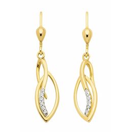 Adelia&acute;s Paar Ohrh&auml;nger ADELIA&acute;S "333 Gold Ohrringe Ohrh&auml;nger mit Zirkonia", gold, Ohrringe, Damen, Gelbgold 333, Paar Ohrh&auml;nger