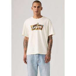 Levi's T-Shirt LEVI'S "SS RELAXED FIT TEE", Herren, Gr. L, cowboy bw fill egret, Jersey, Obermaterial: 100% Baumwolle, bedruckt, relaxed fit h&uuml;ftbedeckend, Rundhals, Shirts T-Shirt, mit grafischem Levi's-Print
