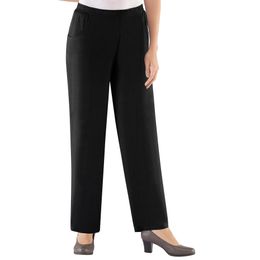 Schlupfhose Classic Basics, Damen, Gr. 205, Extrakurzgr&ouml;&szlig;en, schwarz, 52% Polyester, 48% Viskose, unifarben, lang, Hosen Schlupfhose