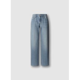 Loose-fit-Jeans Pepe Jeans "LOOSE ST JEANS LW NICKY", Damen, Gr. 31, L&auml;nge 30, light blau used, Denim/Jeans, Obermaterial: 64% Baumwolle, 36% Lyocell, loose fit lang, Jeans Loose-fit-Jeans, mit geradem Bein