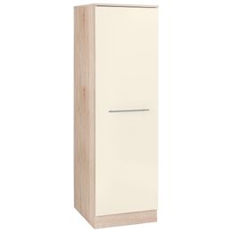 Wiho-K&uuml;chen Seitenschrank WIHO K&Uuml;CHEN "Flexi2", beige (front: magnolia, korpus: sonoma eiche), B:50cm H:165cm T:57cm, Schr&auml;nke, Seitenschrank