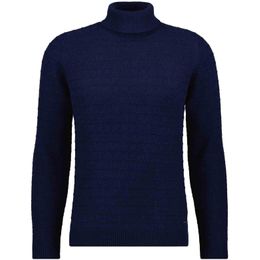 Rundhalspullover Ragman, Herren, Gr. 50, blau (marineblau), Strick, 90% Wolle 10% Cashmere, ohne Ausschnitt, Pullover Rundhalspullover