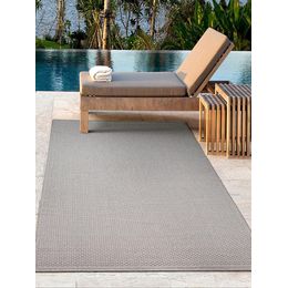 Teppich the carpet "Toulose", grau, B:160cm H:1mm L:220cm, Polypropylen, Teppiche, Teppich, moderner robuster In und Outdoor Teppich