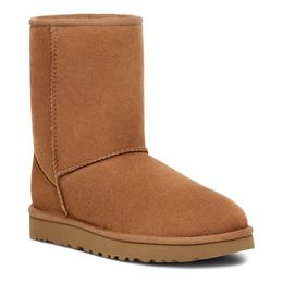 UGG Australia Winterboots UGG "Unisex Classic Short 2", Damen, Gr. 10 (41), braun (chestnut), Veloursleder, unifarben, Schuhe Winterboots, Stiefel, Schlupfstiefel in klassischem Design