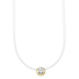 Kette mit Anh&auml;nger Bruno Banani "Schmuck Geschenk Silber 925 Halsschmuck Halskette Stein Gold o. Silber", gold (gelbgoldfarben, wei&szlig;), Halsketten, Damen, Nylon Silber 925 (Sterlingsilber), L: 45, Nylon, Silber 925 (Sterlingsilber), Kette mit Anh&auml;nger, mit Zirkonia (synth.)