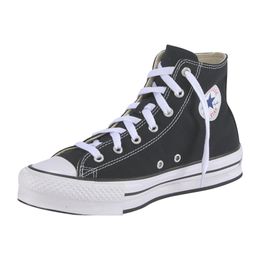 Plateausneaker Converse "CHUCK TAYLOR ALL STAR EVA LIFT CANVAS", Damen, Gr. 38,5, schwarz-wei&szlig; (schwarz, wei&szlig;), Textil, Schuhe Plateausneaker, Topseller