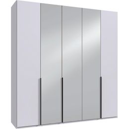 Kleiderschrank wimex "Mugano,in 5 Breiten,2 H&ouml;hen,2 Tiefen, viele Farben, Made in Germany", wei&szlig;, griffe schwarz, B:225cm H:236cm T:58cm, Holzwerkstoff, Schr&auml;nke, Kleiderschrank, mit langen Griffen aus Metall, mit oder ohne Spiegel