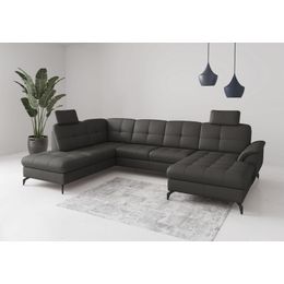 Sit & More Wohnlandschaft SIT & MORE "Zora", anthrazit, T:212cm, Sofas, Wohnlandschaft