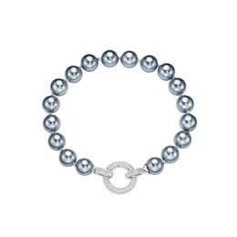Armband Lady, grau (grau, grau), Armb&auml;nder, Damen, Perlen, Armband